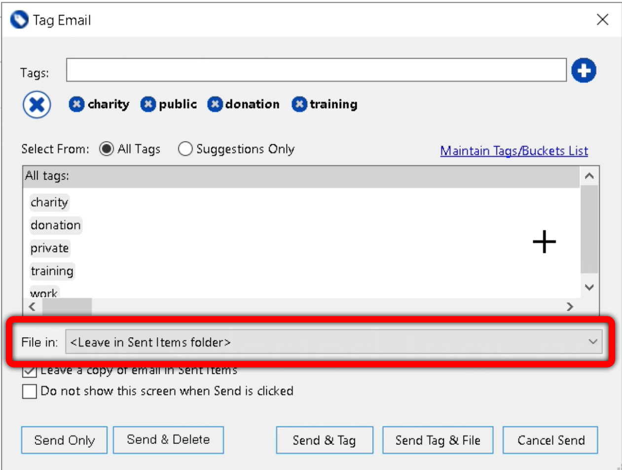 How to Send, Tag and File Emails in Outlook | Standss.com